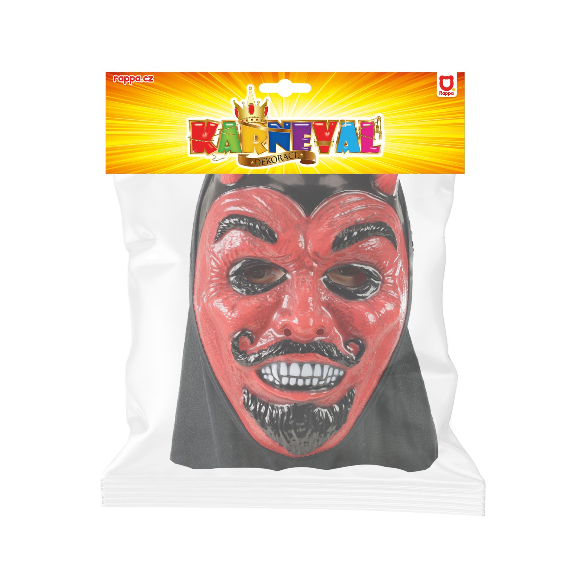 Maska - čert s šátkem - 222748 | Vaše online papírnictví