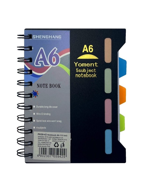 Notebook A6 - 115 listů - PK59-42 | Vaše online papírnictví