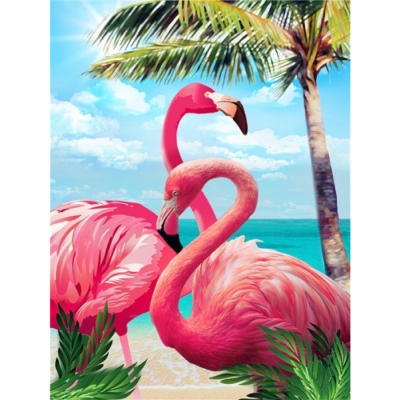 Diamantový obrázek - Plameňáci - 15 x 20 cm - 1007237 | Vaše online ...